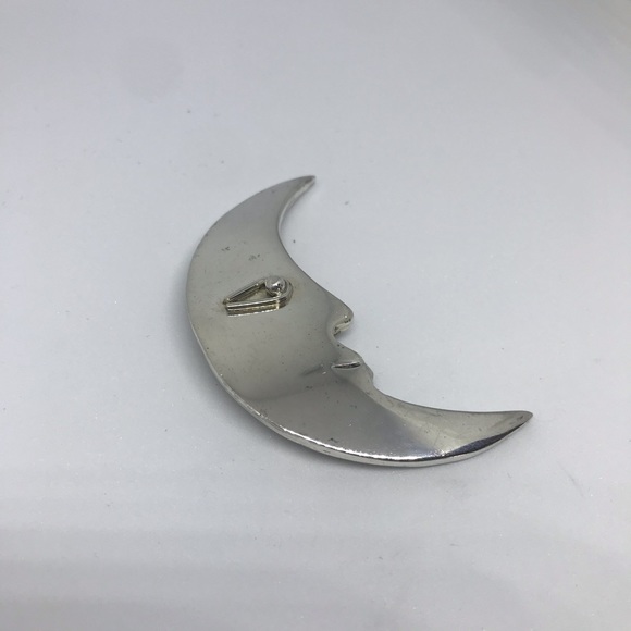 Vintage | Jewelry | Sterling Silver Moon Pinpendant | Poshmark